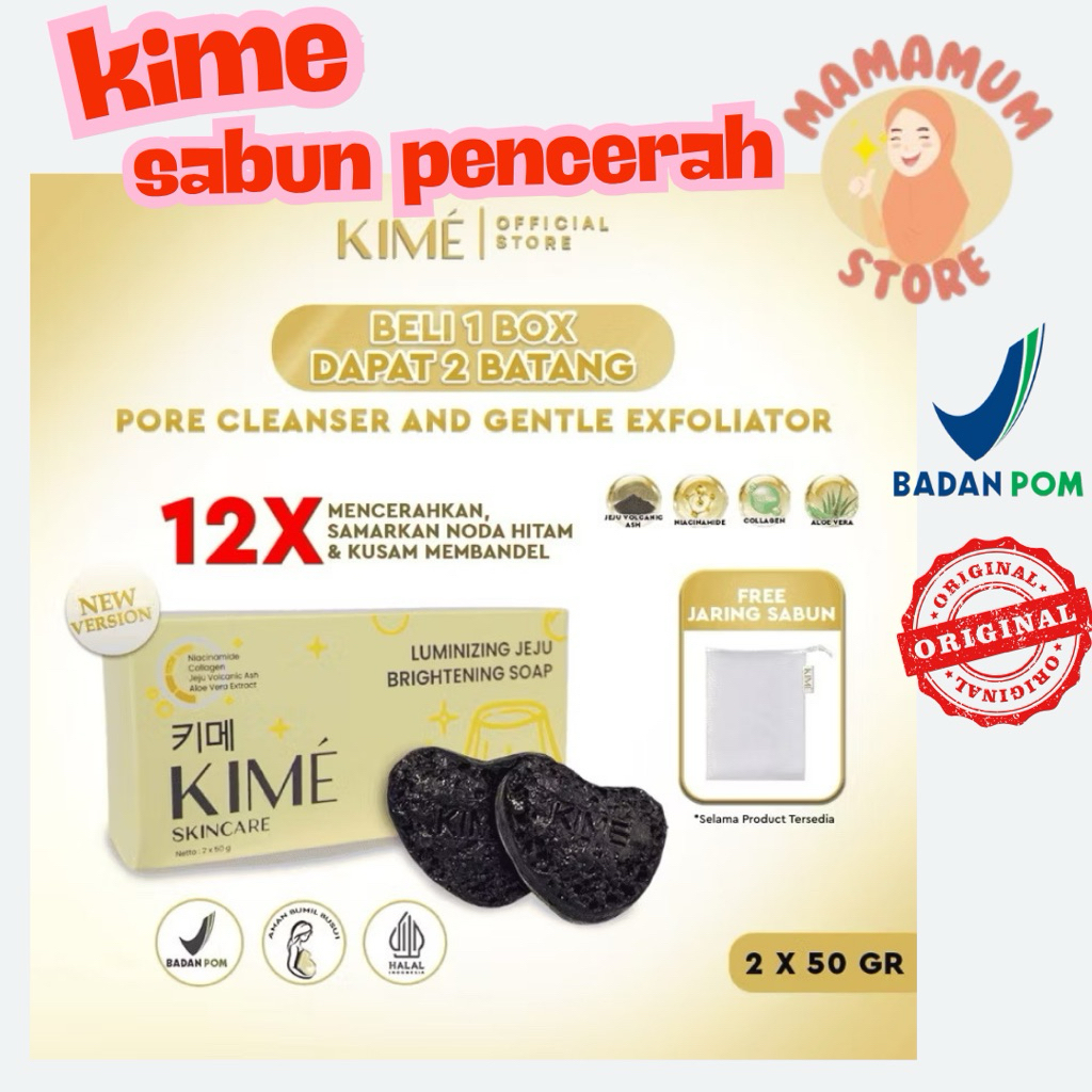 Jual KIME Luminizing Jeju Brightening Soap / Sabun Vulcano | Shopee ...