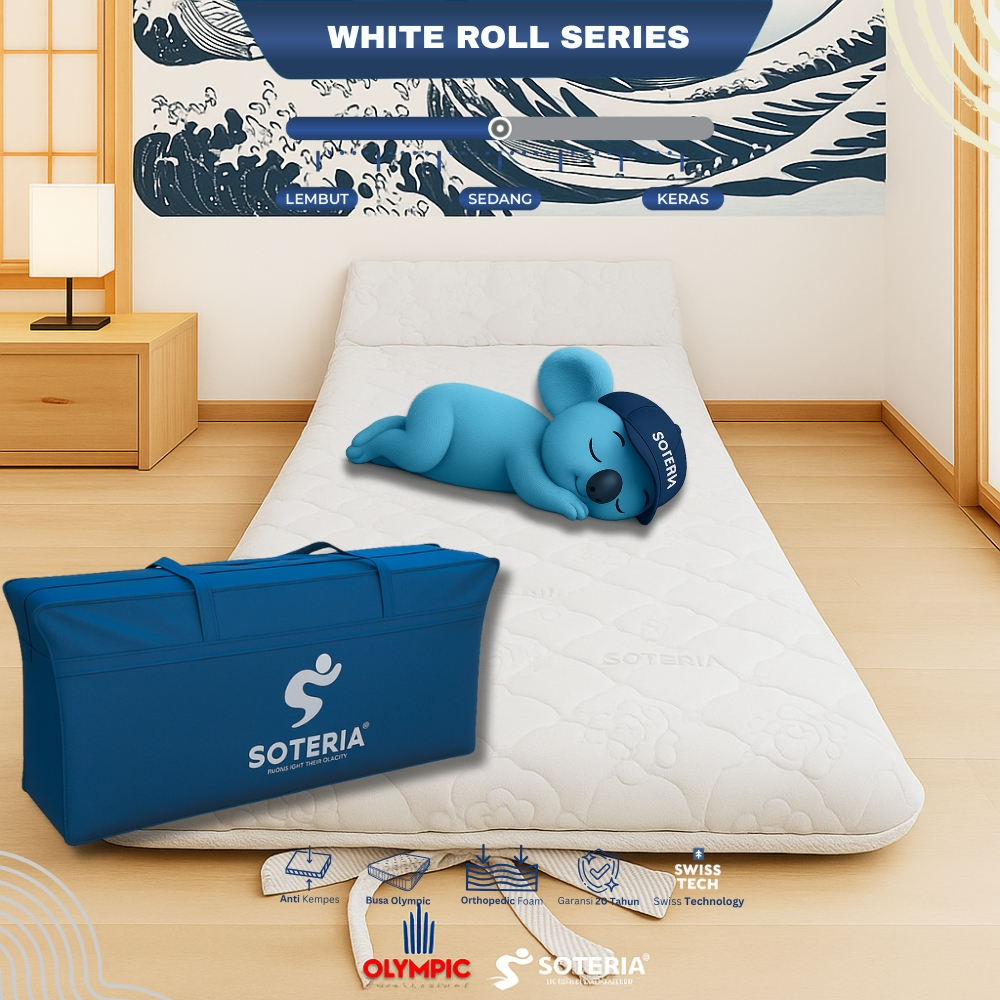 Jual Soteria x Olympic Kasur Matras Cloud Series Portable / Matras Busa ...