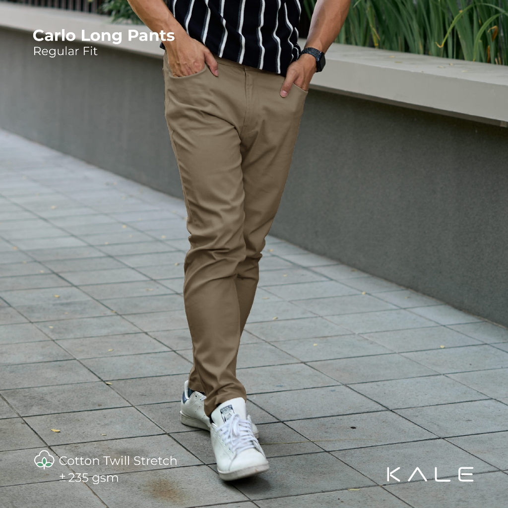 Jual KALE Carlo Long Pants Cotton Twill Strecth Chinos | Shopee Indonesia