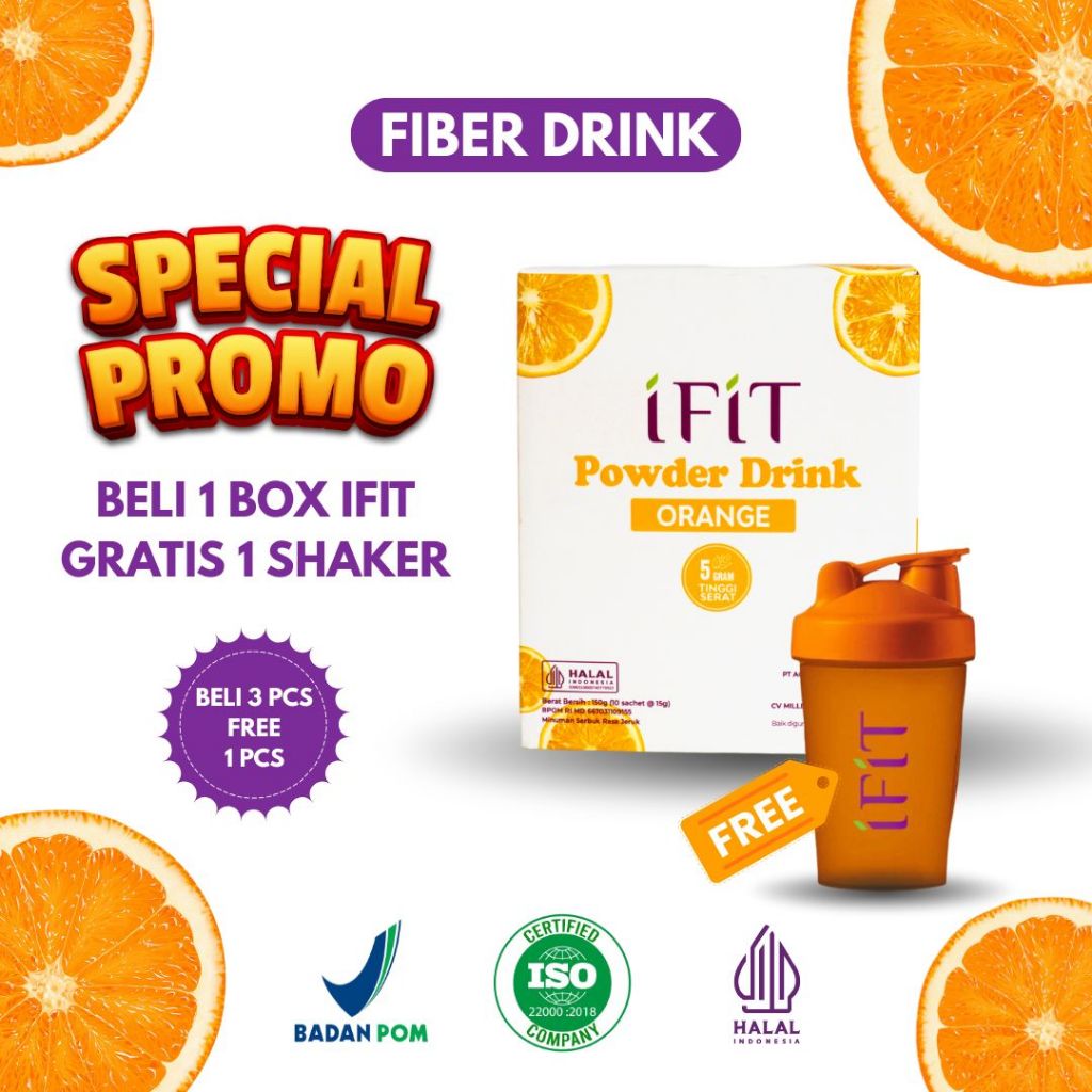 Jual IFIT Fiber Drink Minuman Diet Tinggi Serat Pelancar Pencernaan ...