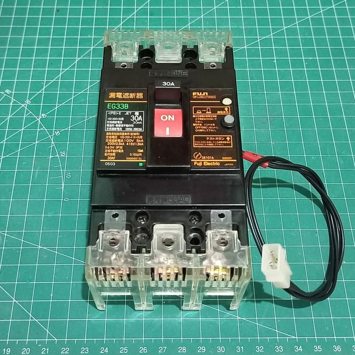 Jual ELCB Fuji Electric EG33B 30A 3P Earth Leakage Circuit Breaker ...