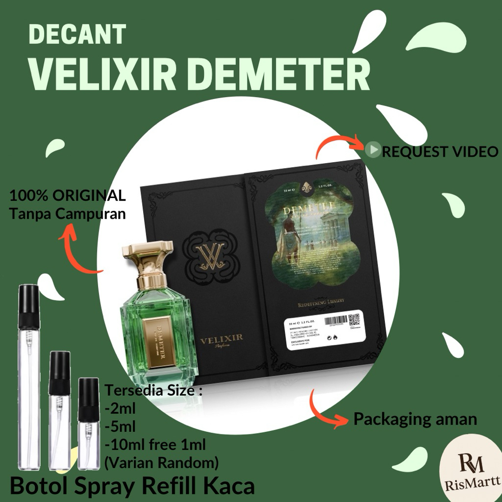 Jual Velixir- Decant / Tester Velixir Demeter 2ml,5ml,10ml 100% ...