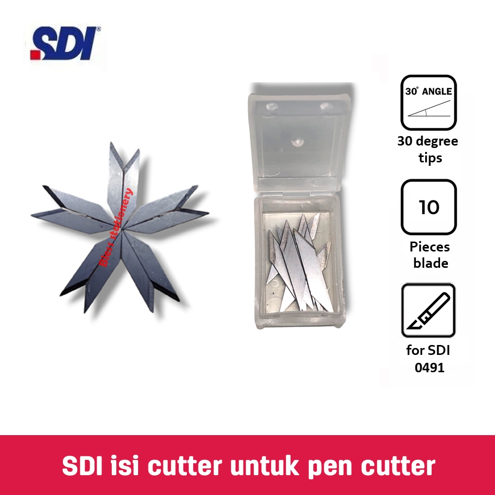 Jual SDI isi cutter pen type isi ulang carving knife cutter blade pen ...