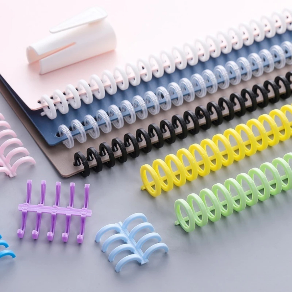 Jual DIY Ring Plastic Binder Binding Strip 30 Lubang Macaron - Plastik ...