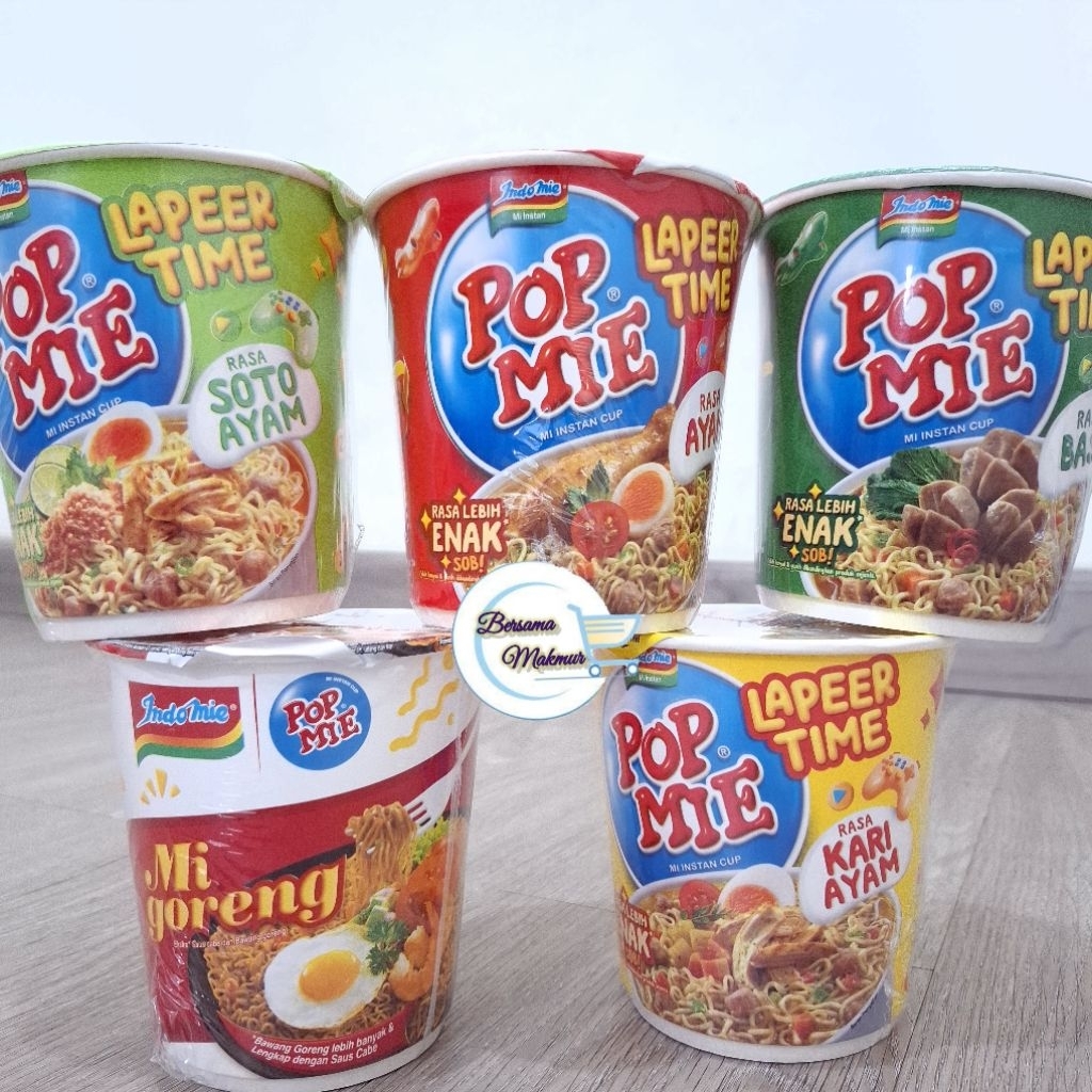 Jual POP MIE 77g besar lapeertime / popmie snektime popmi kecil ...