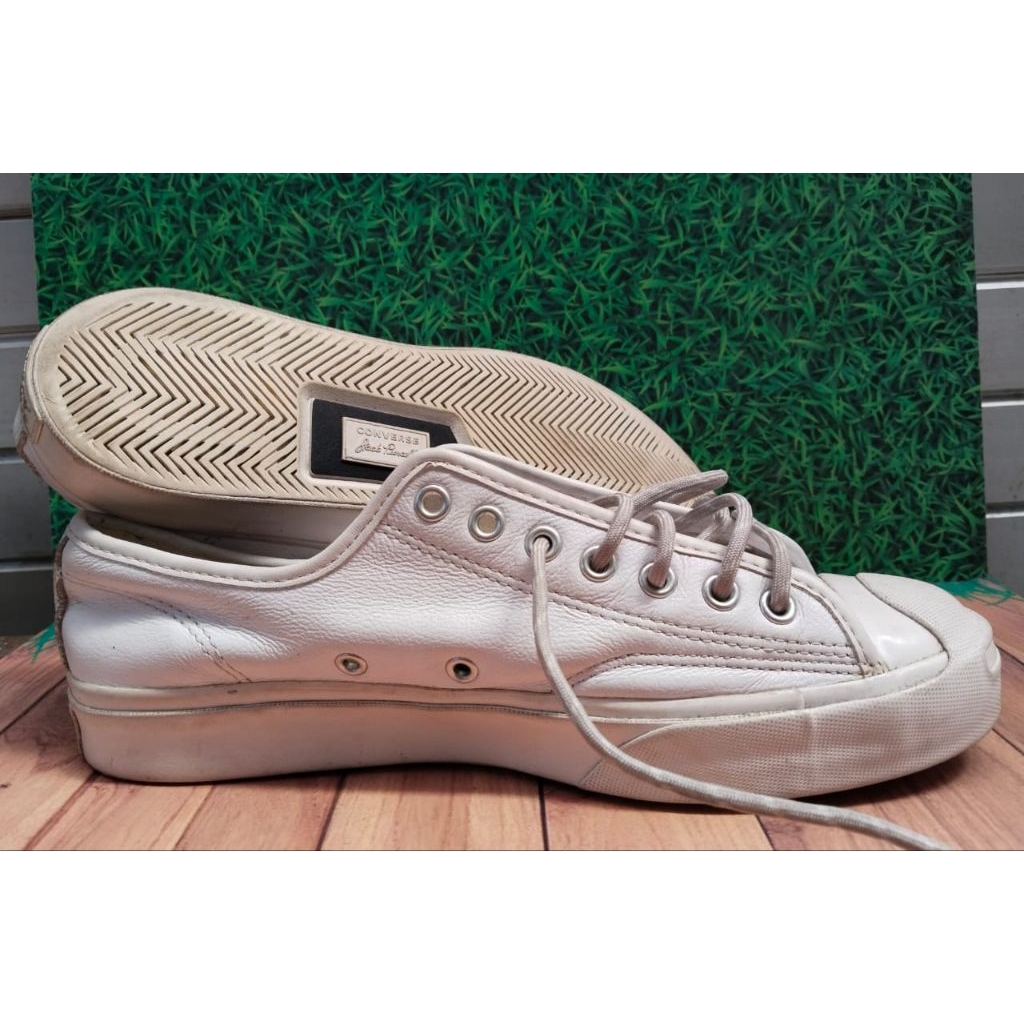 Jual Converse Jack Purcell Leather White Original | Shopee Indonesia