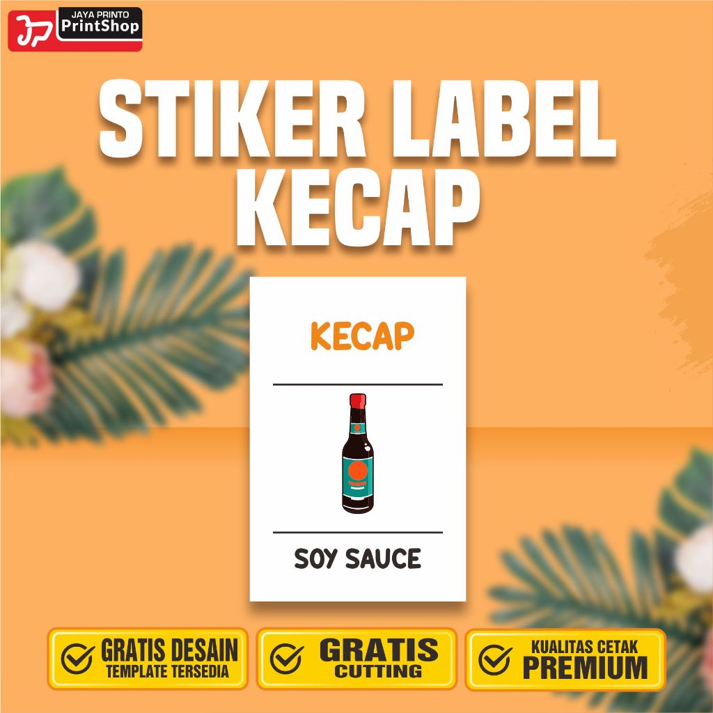 Jual Stiker Label Cairan Dapur Kecap Ready Tahan Air_STICKER | Shopee ...