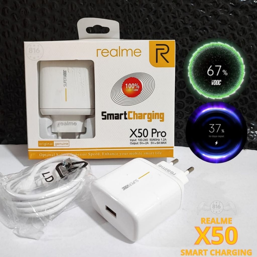 Jual ( GROSIR ) TC TRAVEL CHARGER CASAN REALME X50 PRO USB TO MICRO ...