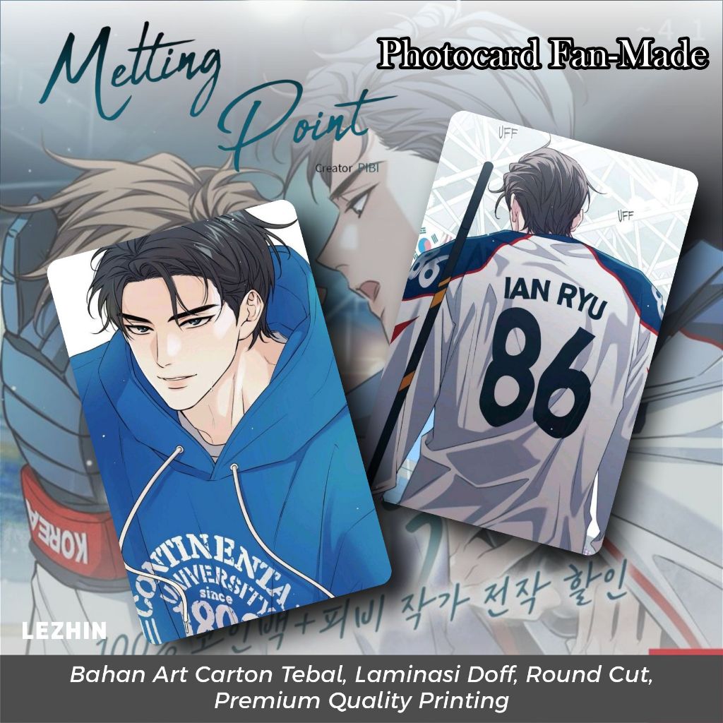 Jual KARTU FOTO KARAKTER MANHWA KOREA MELTING POINT RYU IAN LEZHIN 25 ...