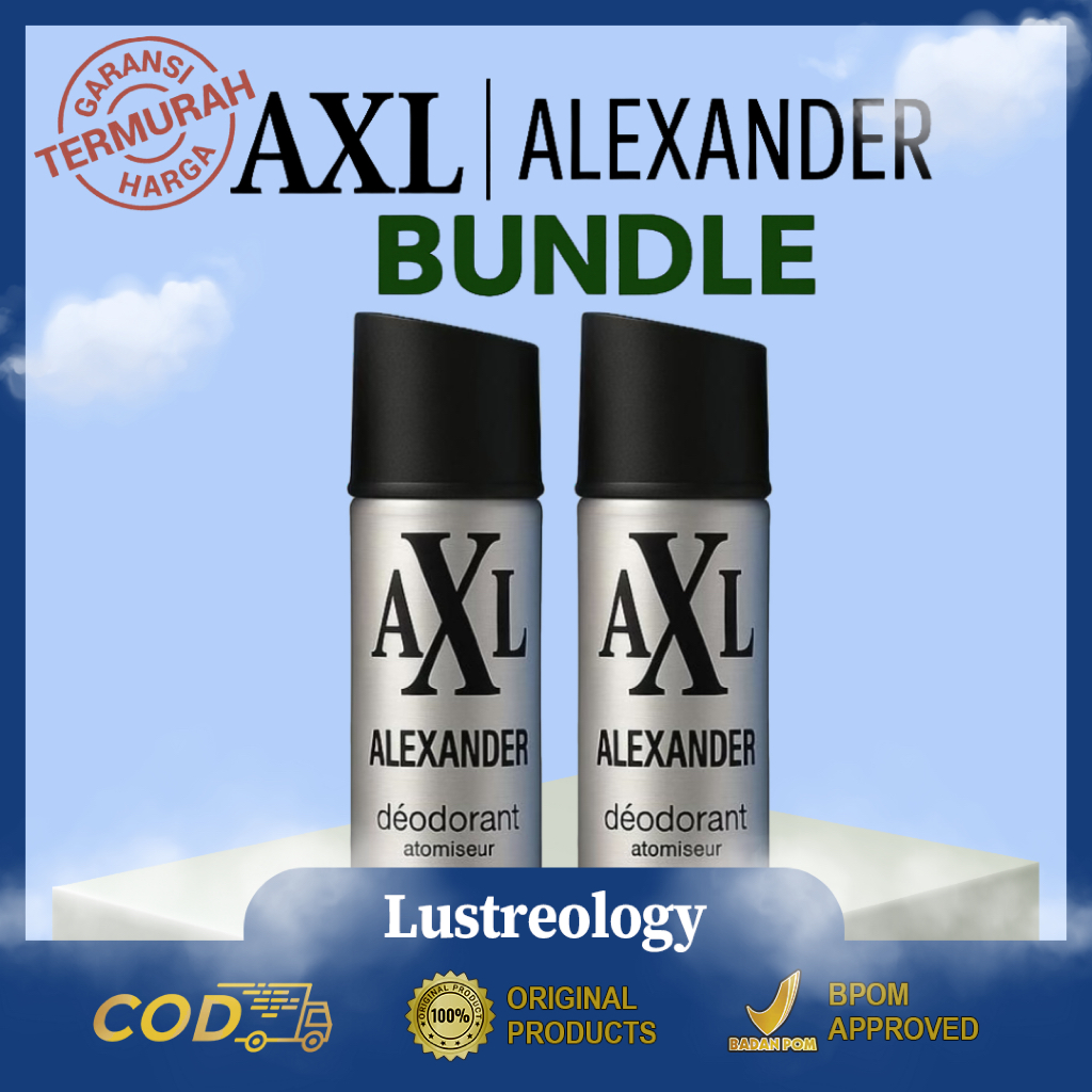 Jual AXL Alexander Deodorant Spray Paket Hemat 2in1 - Varian Silver ...