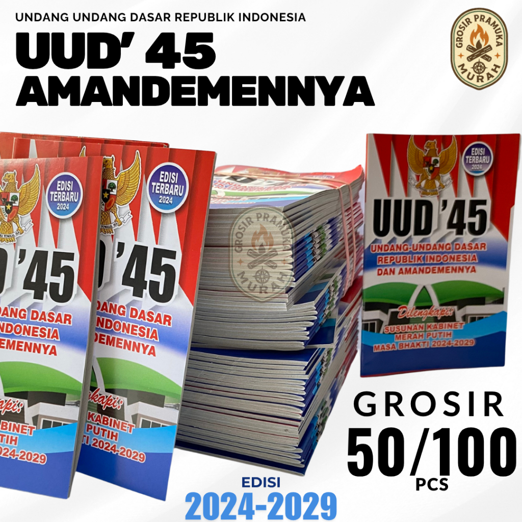 Jual Grosir Pramuka Murah - Buku UUD 45 Susunan Undang-undang Kabinet ...