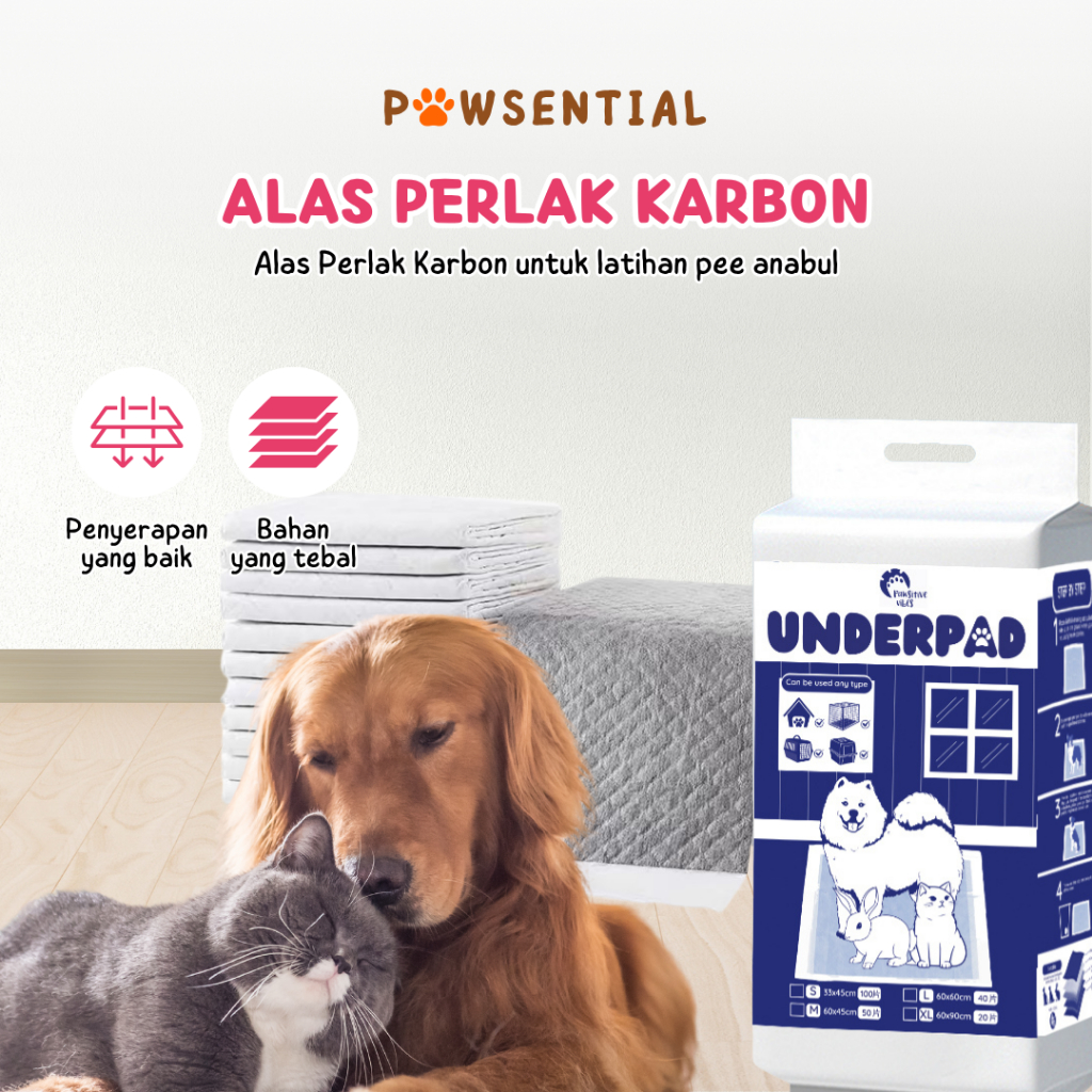 Jual ALAS PERLAK KARBON PEE AND POO ANJING KUCING - TRAINING PAD ...