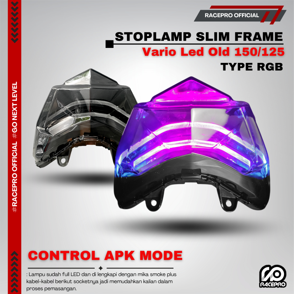 Jual STOPLAMP RACEPRO RUNNING VARIO 2015-2018 125/150 LED OLD LAMPU ...