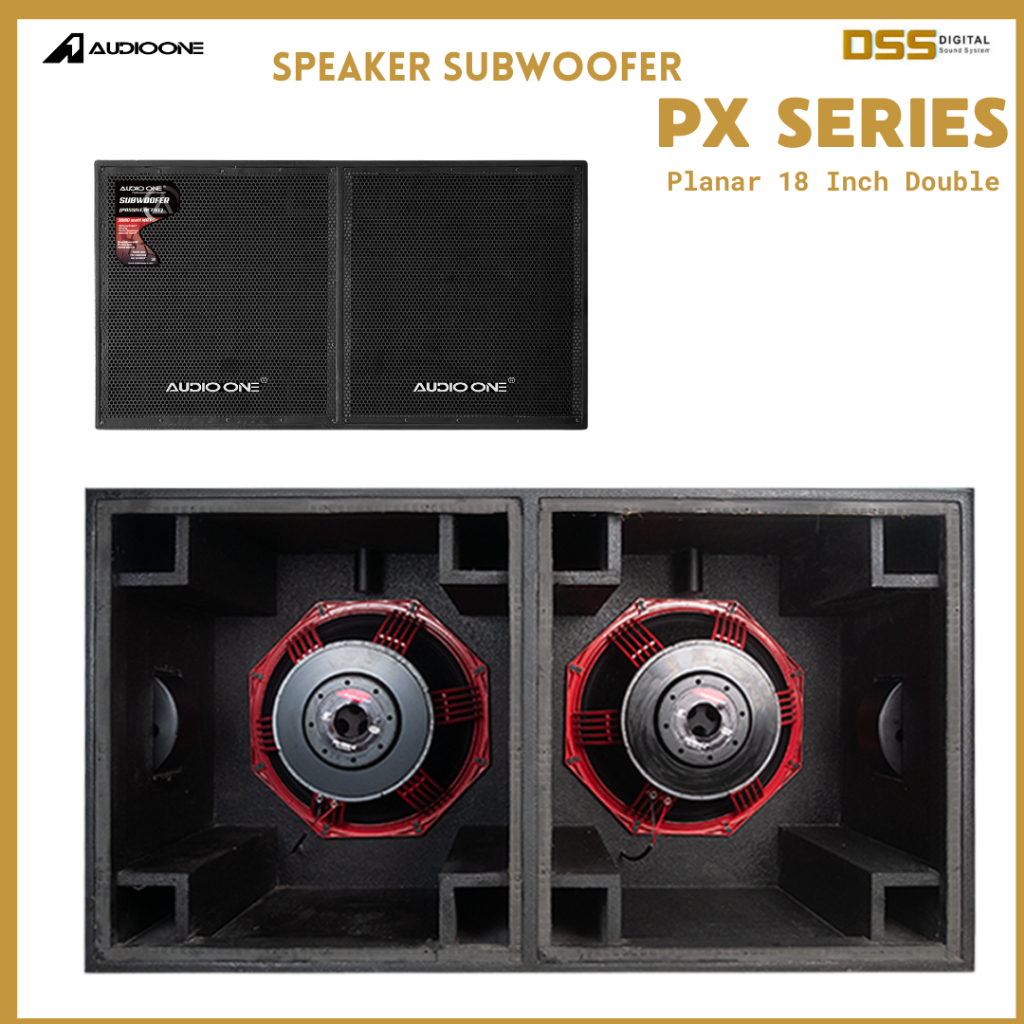Jual Subwoofer Audio One PX Series Planar 18 Inch Double PX 218 Sound ...