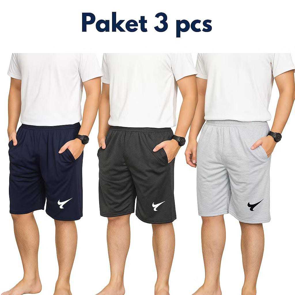 Jual Paket 3 Celana Pendek kolor Pria Cowok Ukuran L XL XXL XXXL Celana ...
