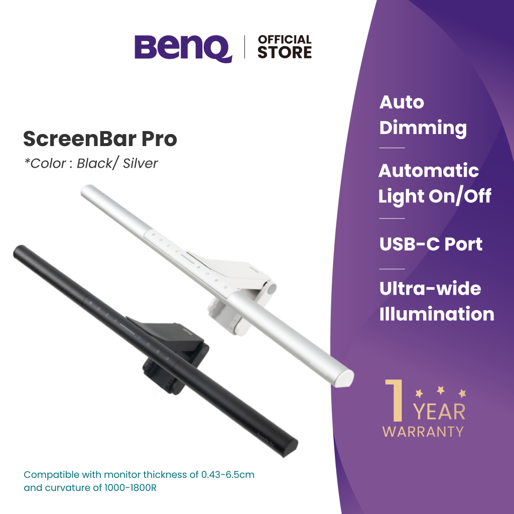 Jual BenQ ScreenBar Pro LED Monitor Light Bar Lampu Monitor - Ultrawide ...