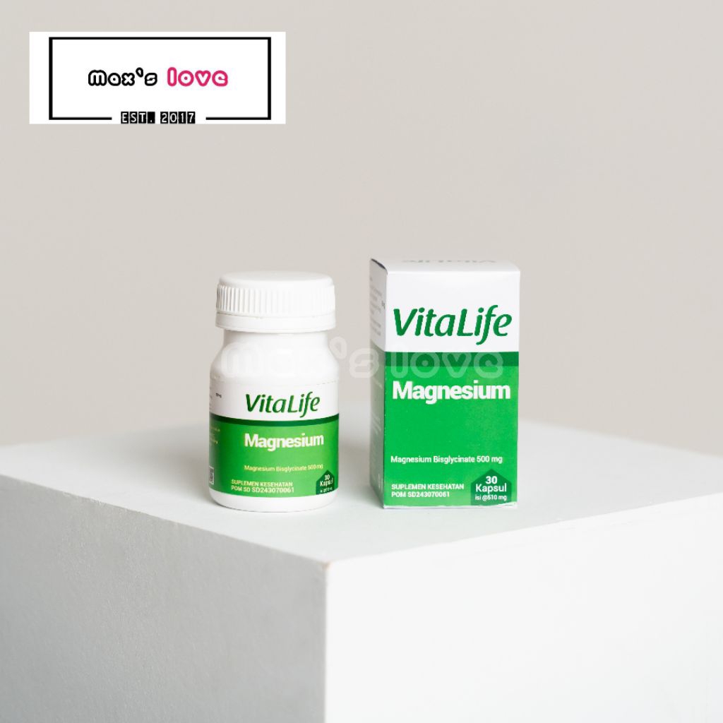 Jual VITALIFE MAGNESIUM BISGLYCINATE 500MG SUPLEMEN 30 KAPSUL | Shopee ...