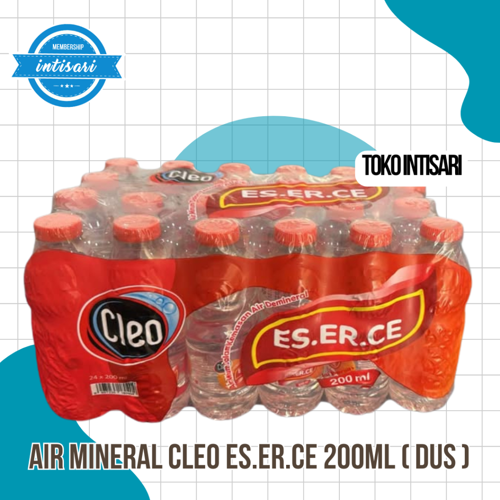 Jual AIR MINERAL CLEO ES.ER.CE 200ML ISI 24 PCS ( DUS ) | Shopee Indonesia