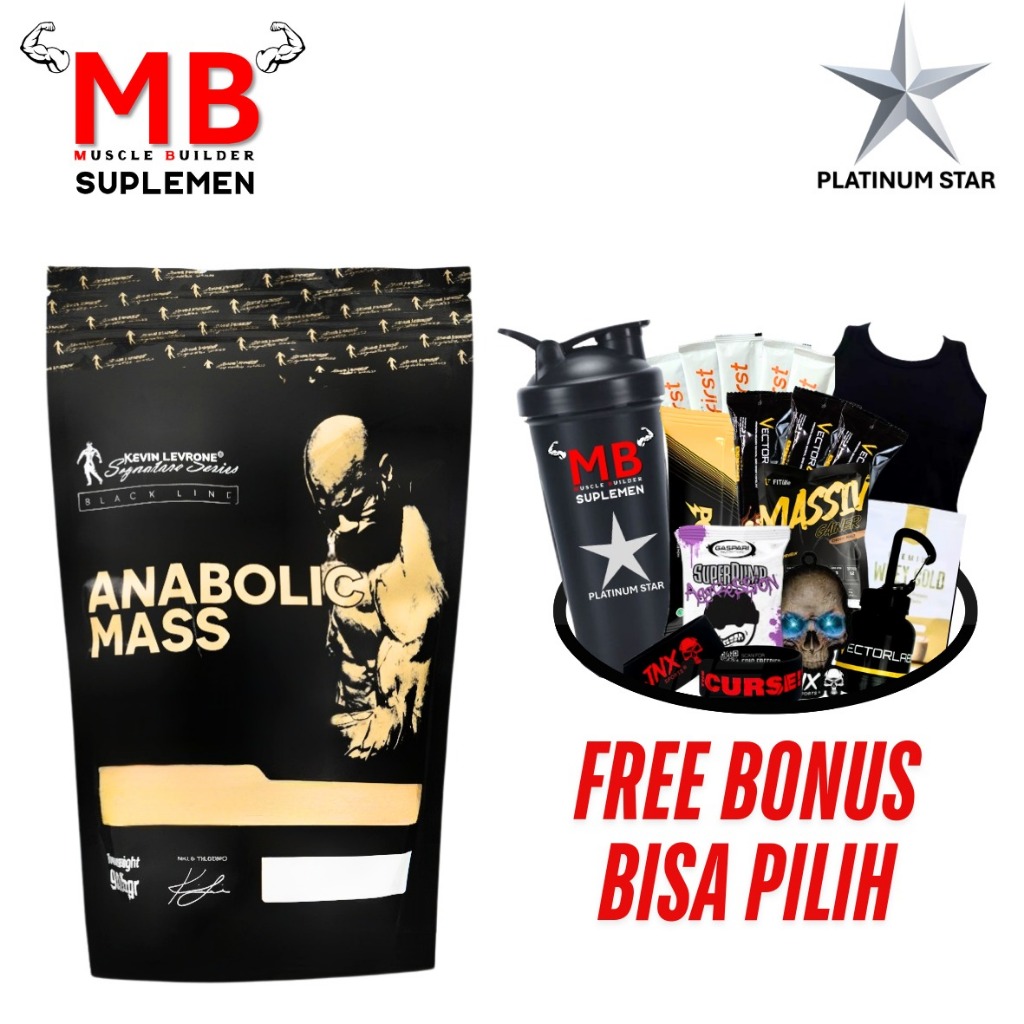 Jual Anabolic Mass 2 lbs Kevin Levrone 908 grams 2lbs 2lb lb 908grams ...