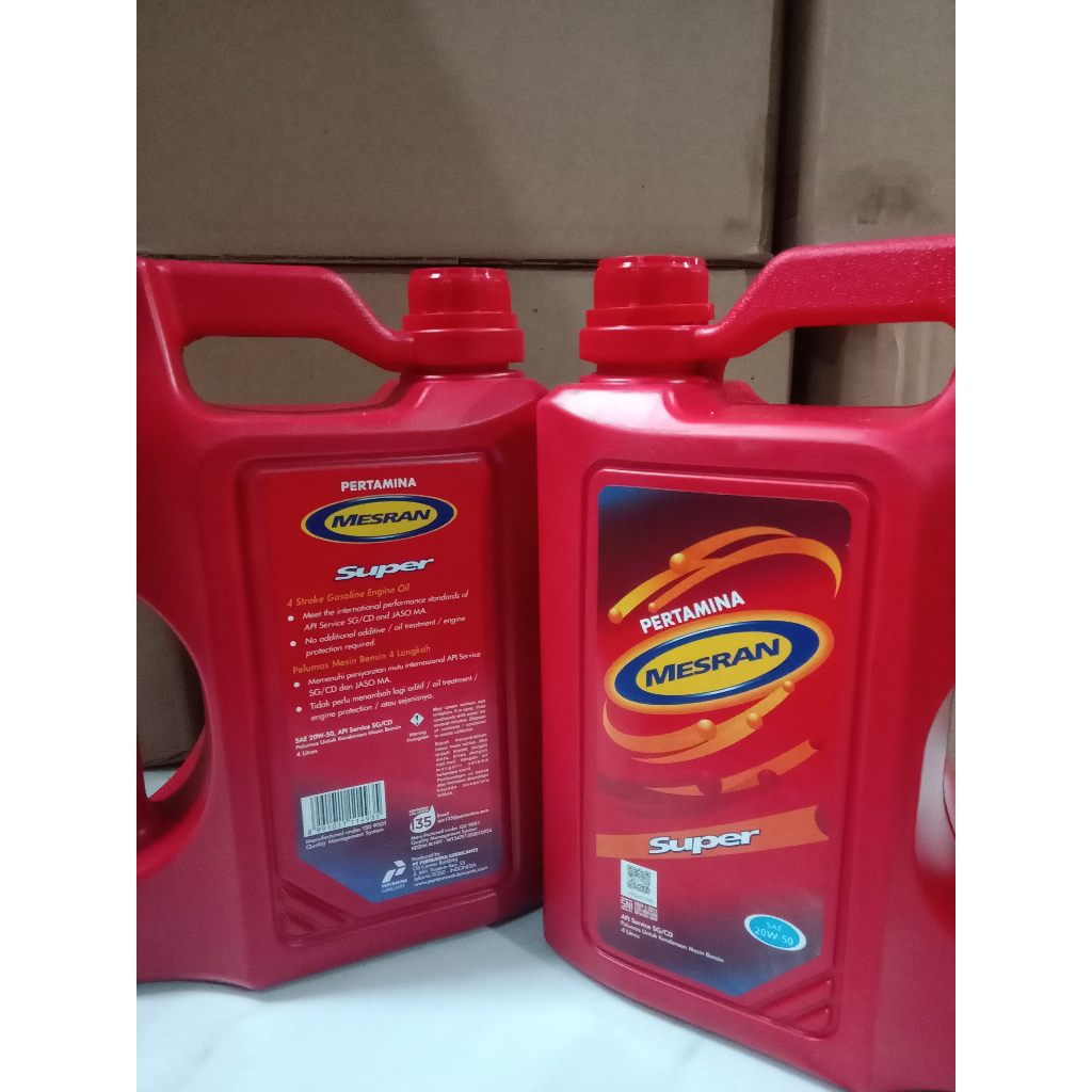 Jual OLI MESRAN SUPER 20W-50 4 LITER PERTAMINA | Shopee Indonesia