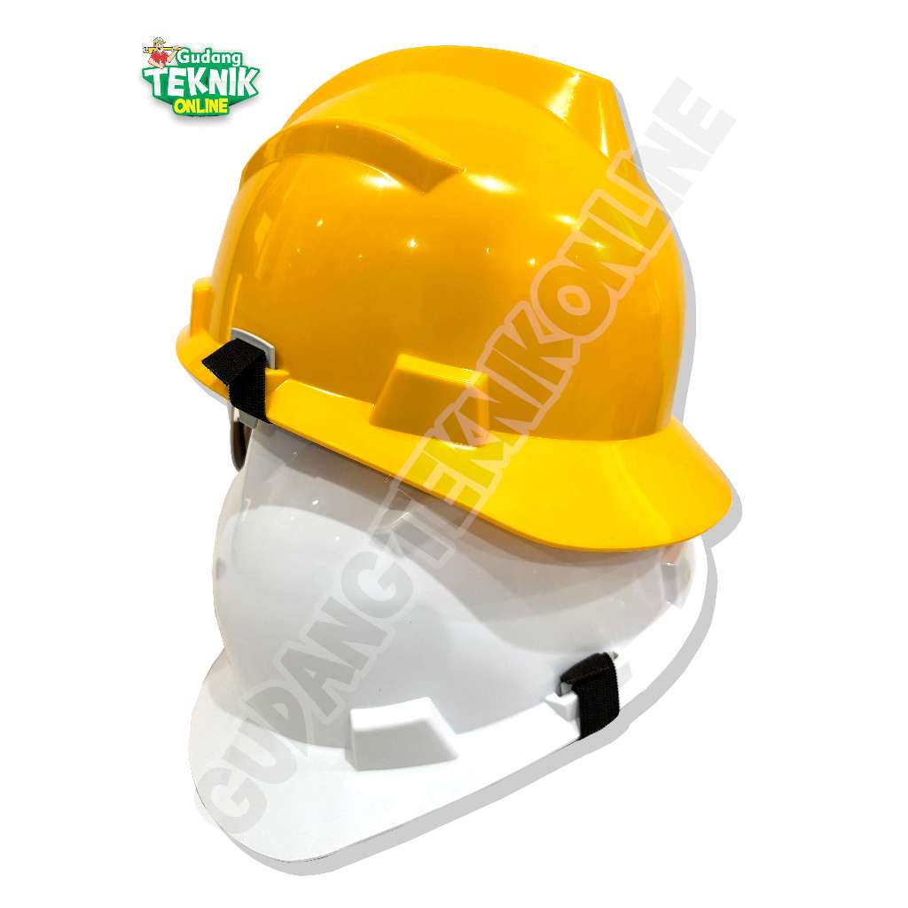 Jual ENZO Helm Proyek Safety Fastrack Model Putar ENZO SNI Kuning Putih ...
