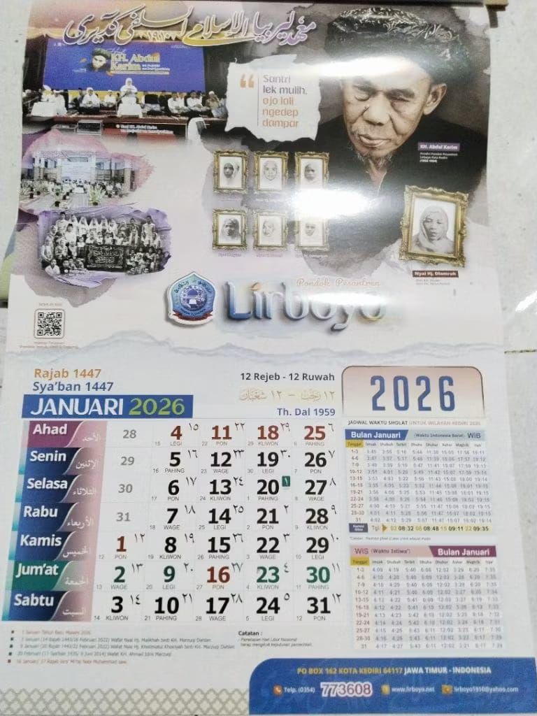 Jual KALENDER LIRBOYO 2026 | Shopee Indonesia