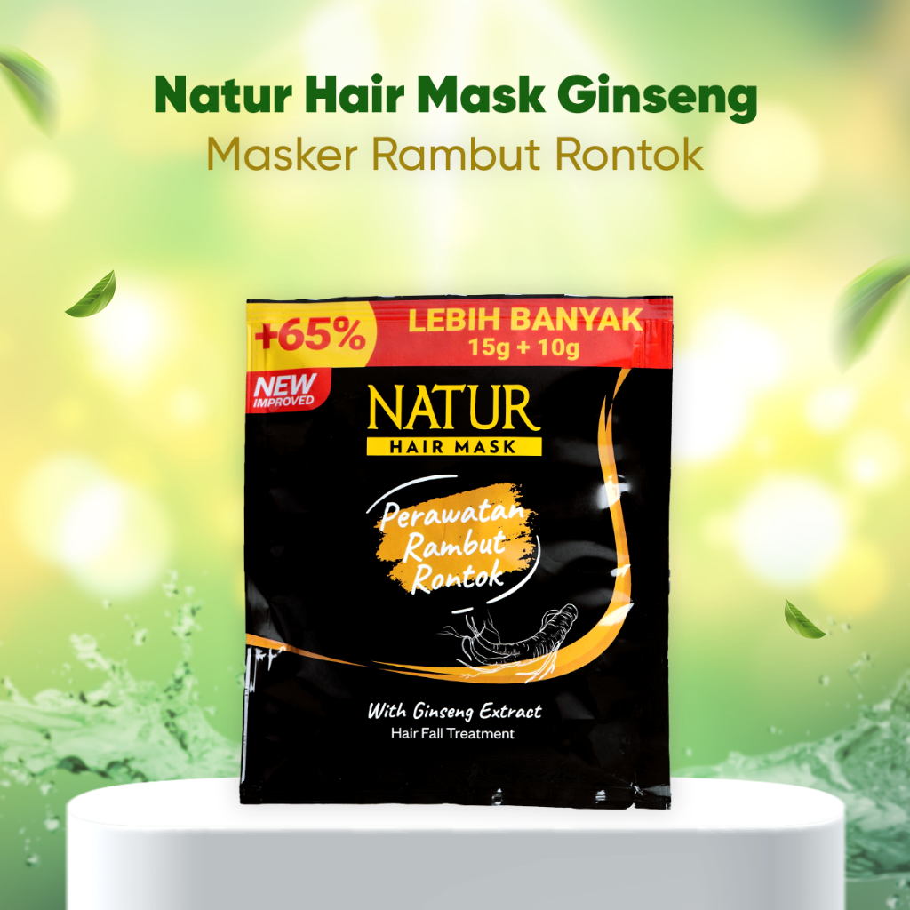 Jual Natur Hair Mask Ginseng - Masker Rambut Rontok / Anti Hair Fall ...