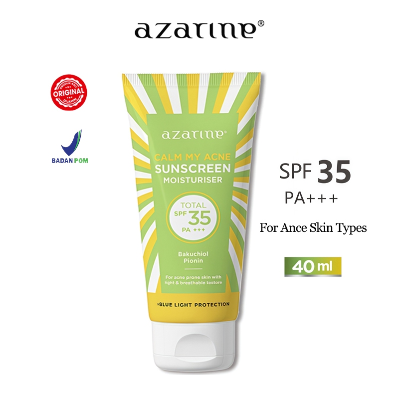 Jual [COD] Azarine Calm My Acne Sunscreen Moisturiser SPF35 PA+++ For ...