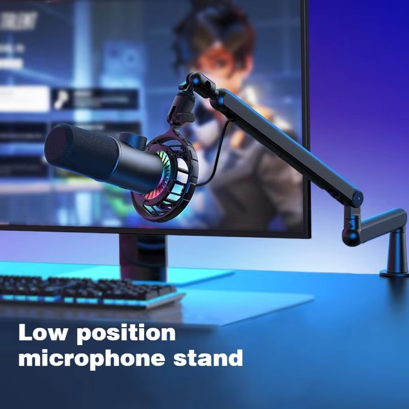 Jual SECONDWAVE SWA1 Low Microphone Boom Arm Stand 360 Rotate Heavyduty ...