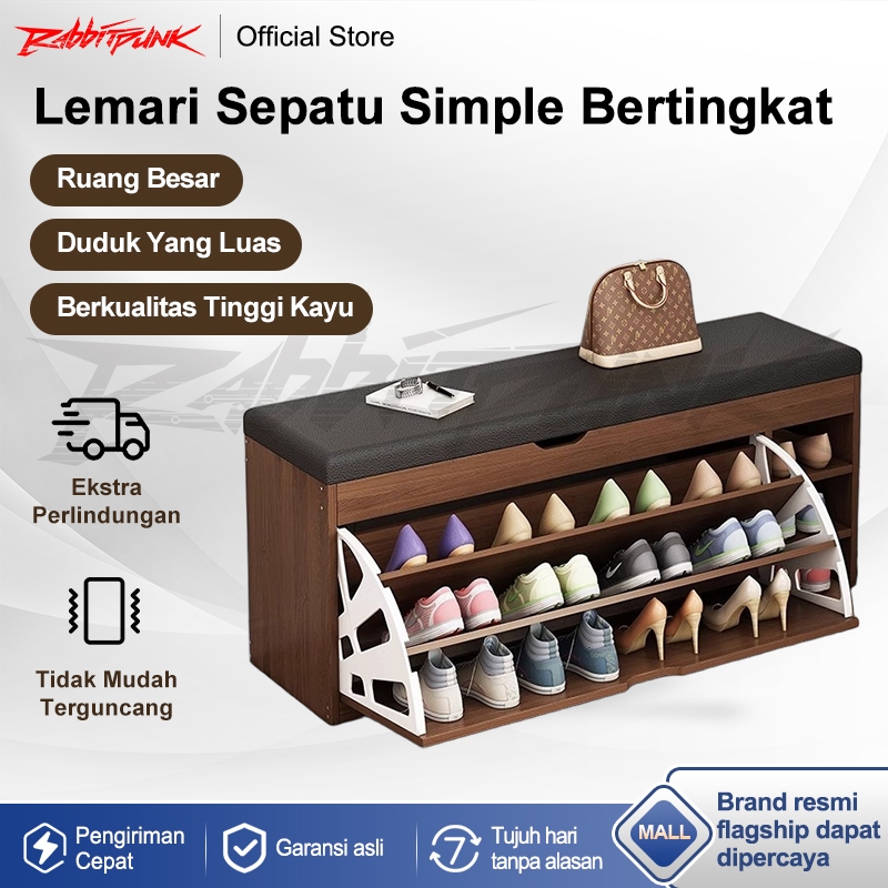 Jual Lemari Sepatu Simple Bertingkat/Rak Sepatu/Bangku yang Bisa Duduk ...