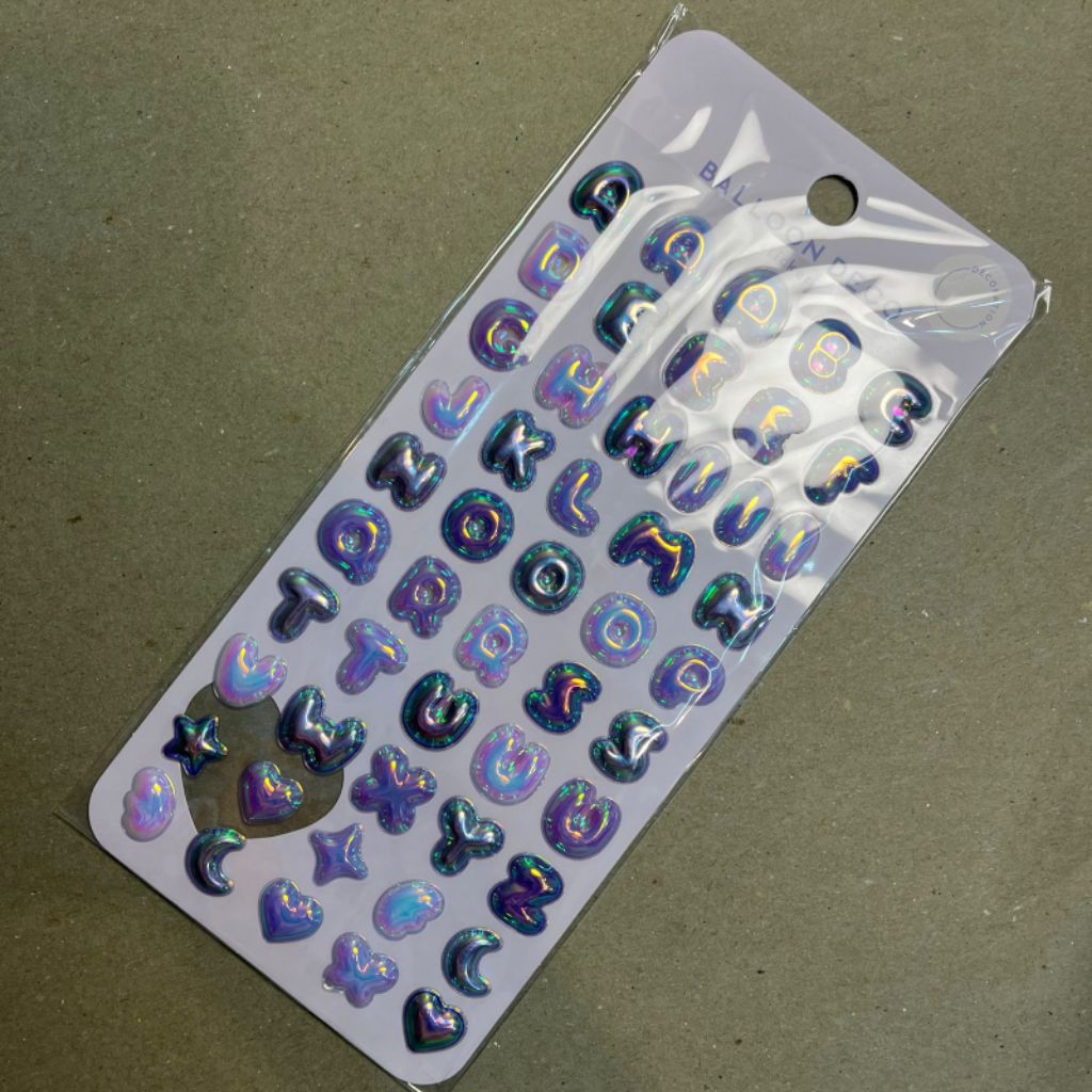 Jual Stiker Balloon Deco Alfabet Abjad Abc | Shopee Indonesia