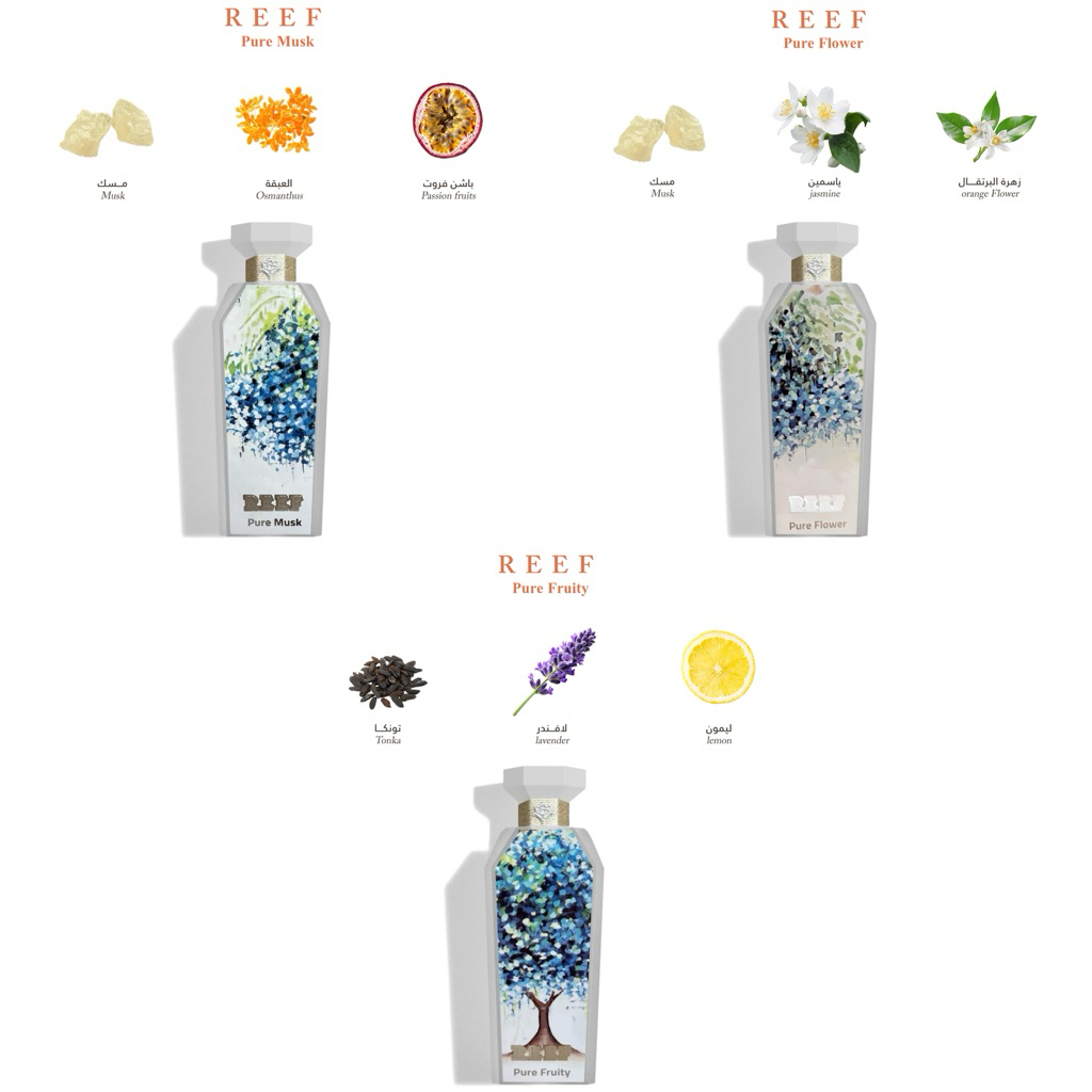 Jual REEF PERFUME PURE FLOWER / REEF PURE FRUTY / REEF PURE MUSK / REEF ...
