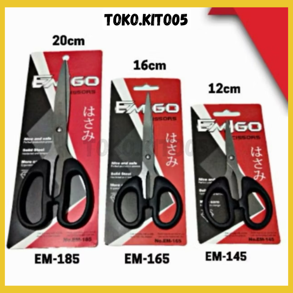 Jual Gunting Stainless Steel Tajam Emigo / Gunting Kecil Sedang Besar ...