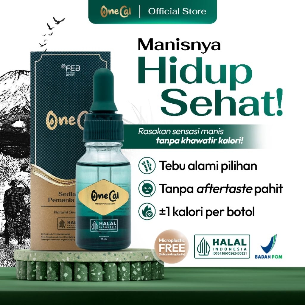 Jual Onecal 15ml Pemanis Sehat 0 Kalori Halal Gula Sehat Pemanis Tebu ...