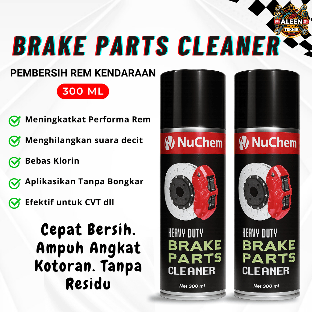 Jual NuChem Pembersih Cakram & Kampas Rem 300ml – Brake Cleaner Anti ...