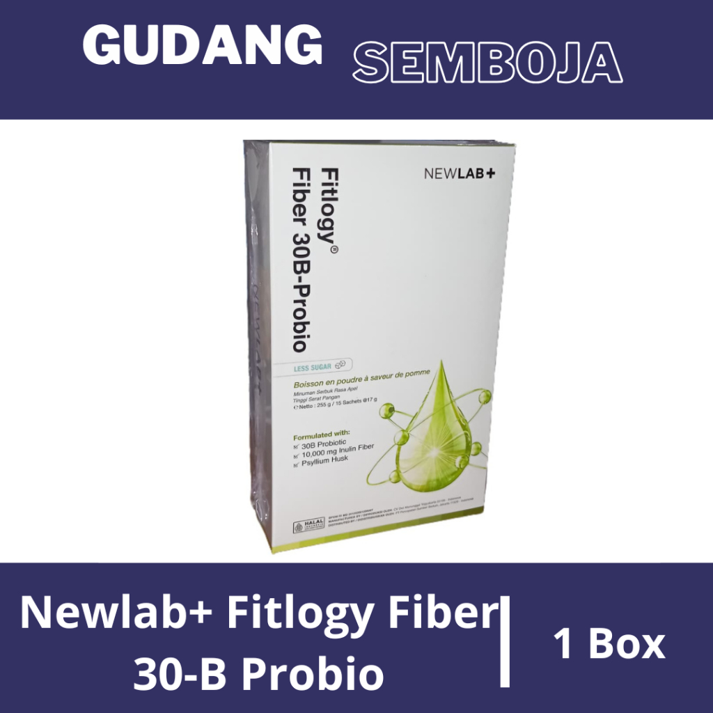 Jual NEWLAB Fitlogy Fiber 30B-Probio 15 sachet/ Minuman Probiotik ...