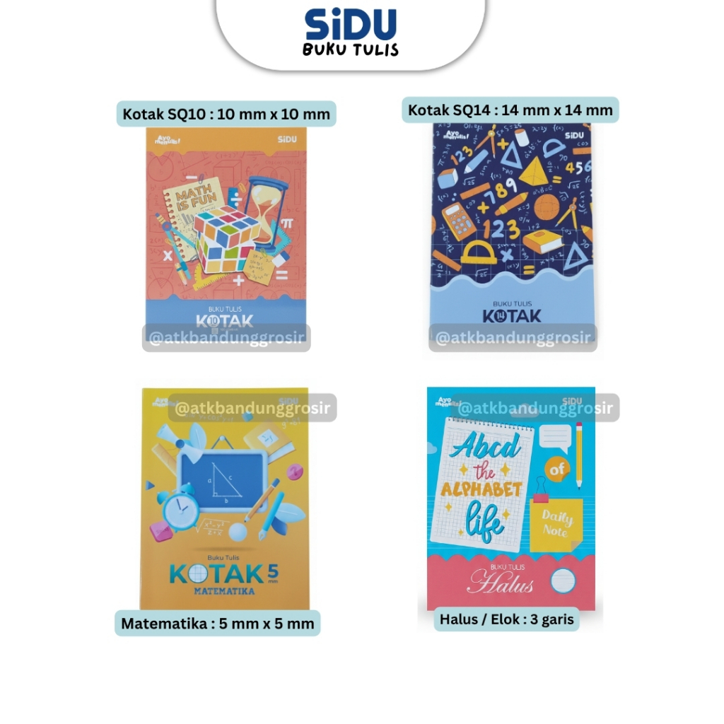 Jual Sinar Dunia Buku Tulis Kotak Besar Mandarin / Kotak Kecil ...