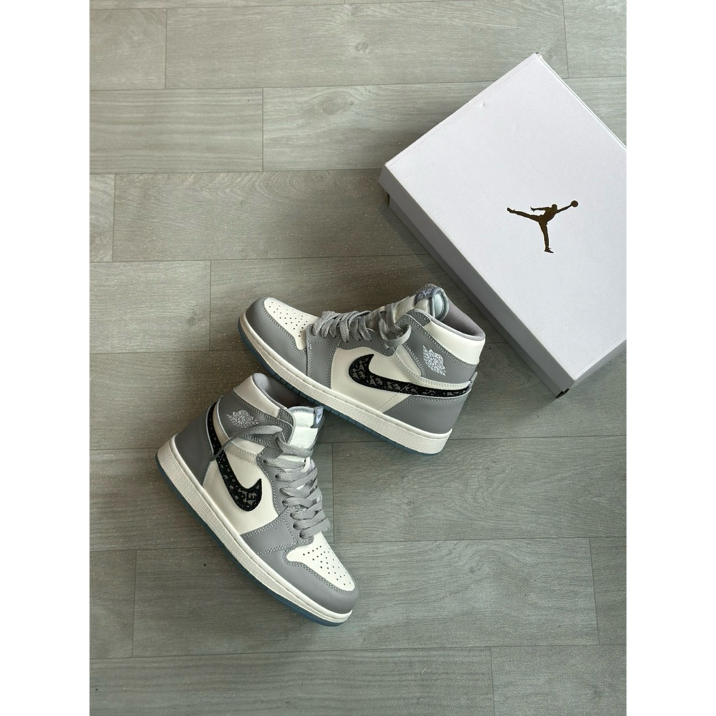 Jual AJ HIGH DIORY GREY WHITE | Shopee Indonesia