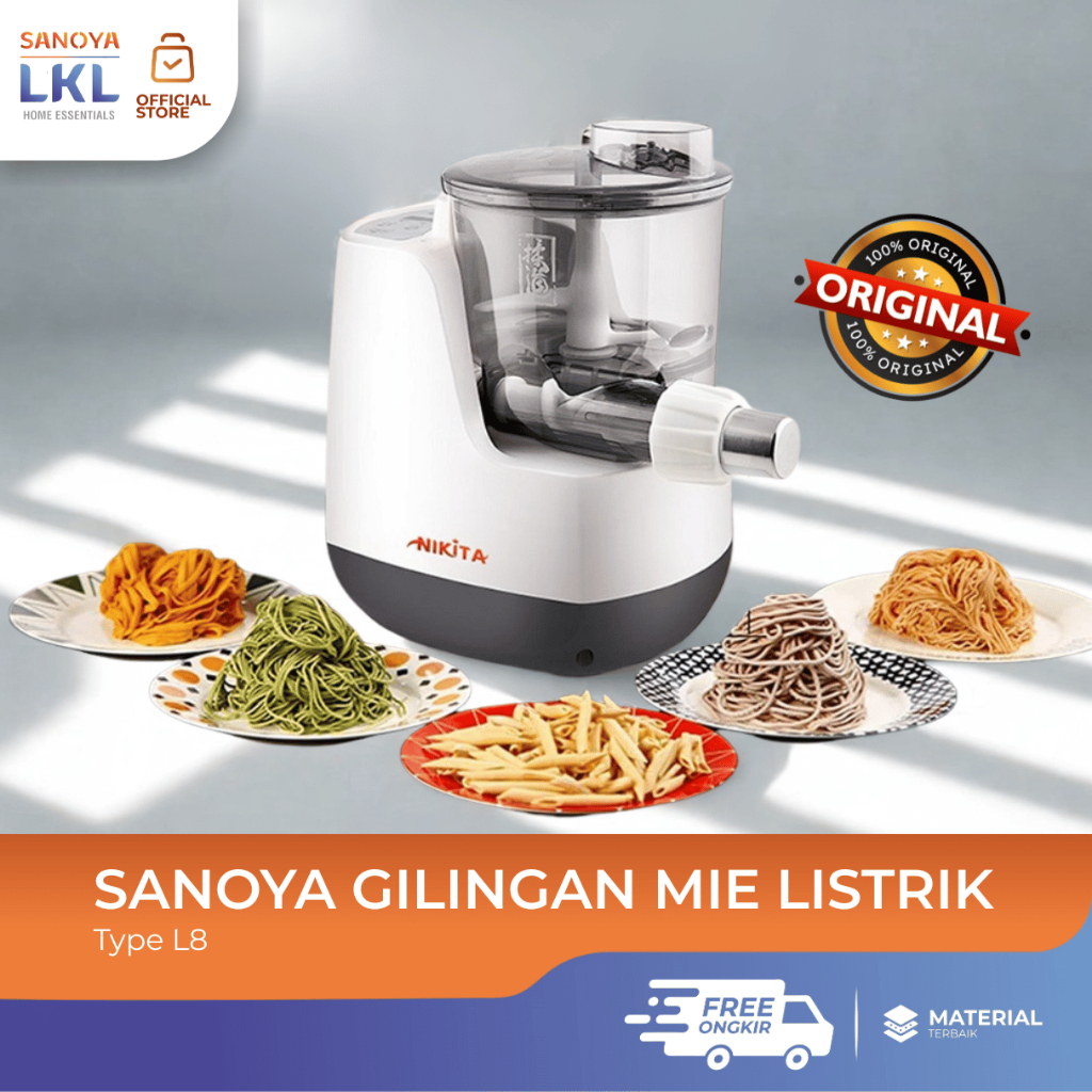 Jual SANOYA Gilingan Mie Listrik NKT-L8 Nikita | Automatic Noodle Maker ...