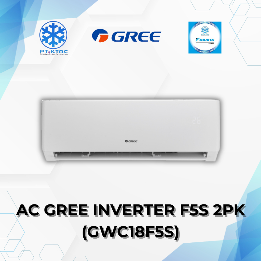 Jual AC GREE INVERTER F5S 2PK (GWC18F5S) | Shopee Indonesia