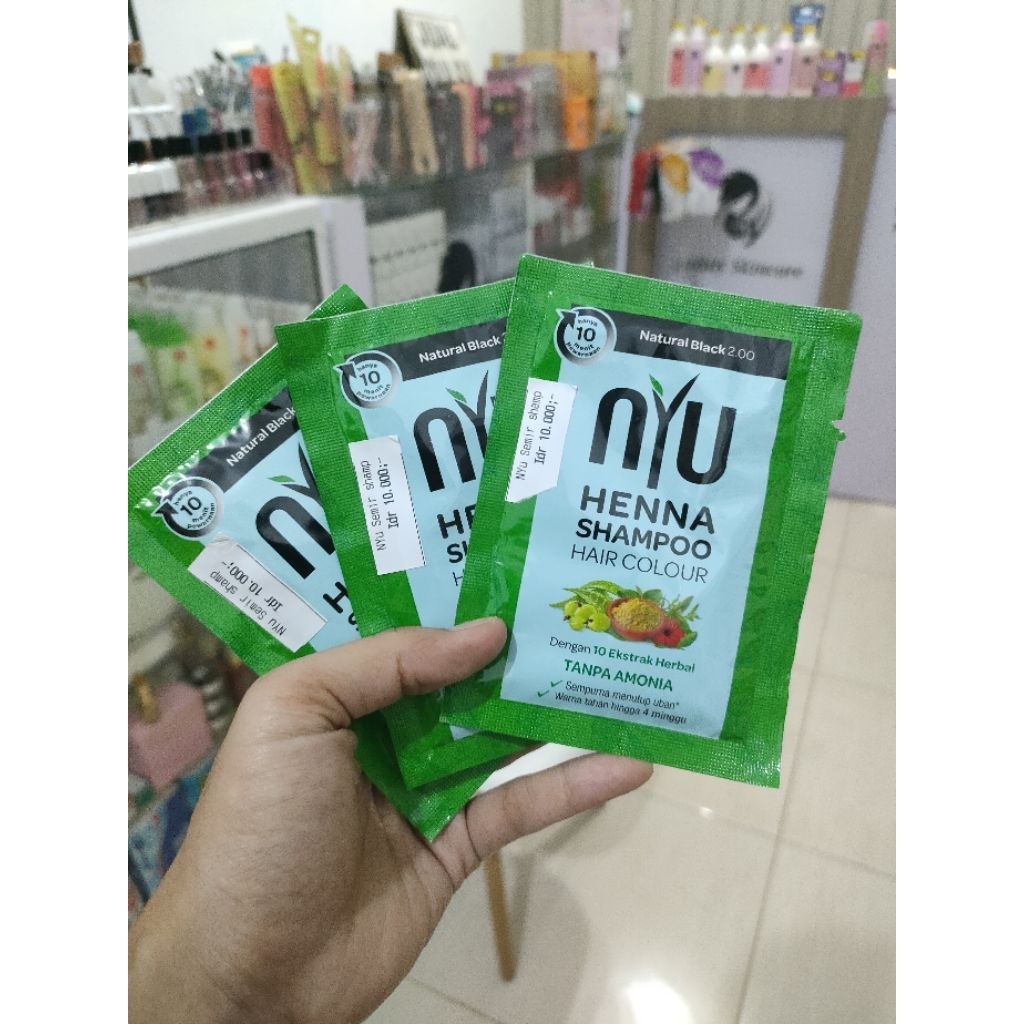 Jual shampo semir NYU IMPLORA semir hair color pewarna rambut | Shopee ...