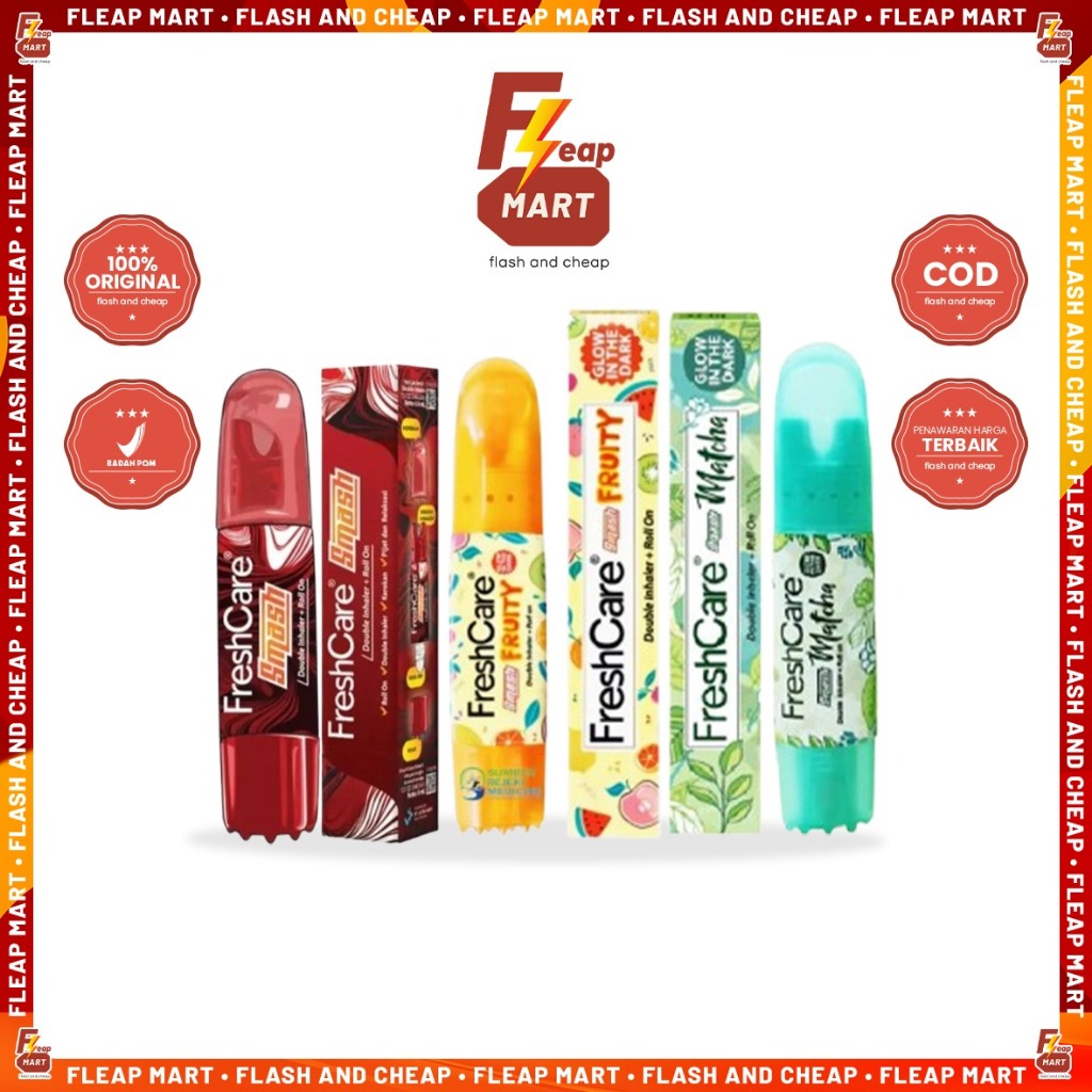 Jual FRESHCARE Smash Minyak Angin Aromatherapy 4 in 1 - Double Inhaler ...