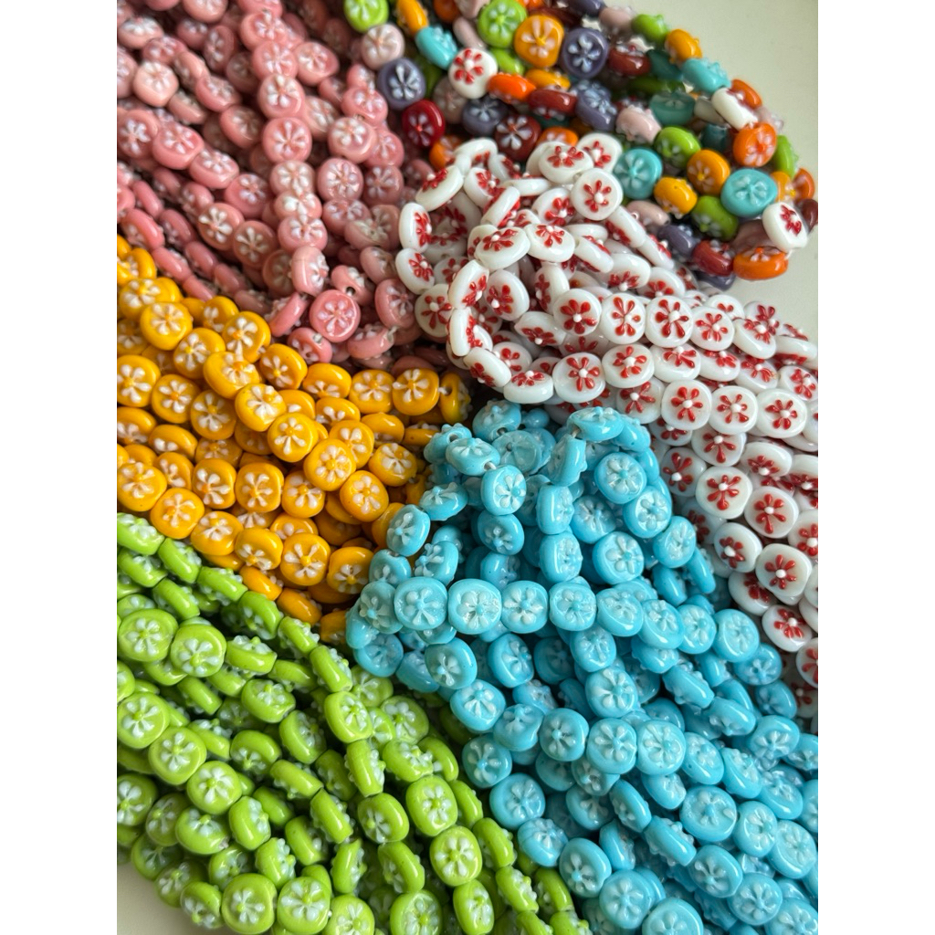 Jual Bunga koin / manik bungakoin kaca / manik jombang handmade ...