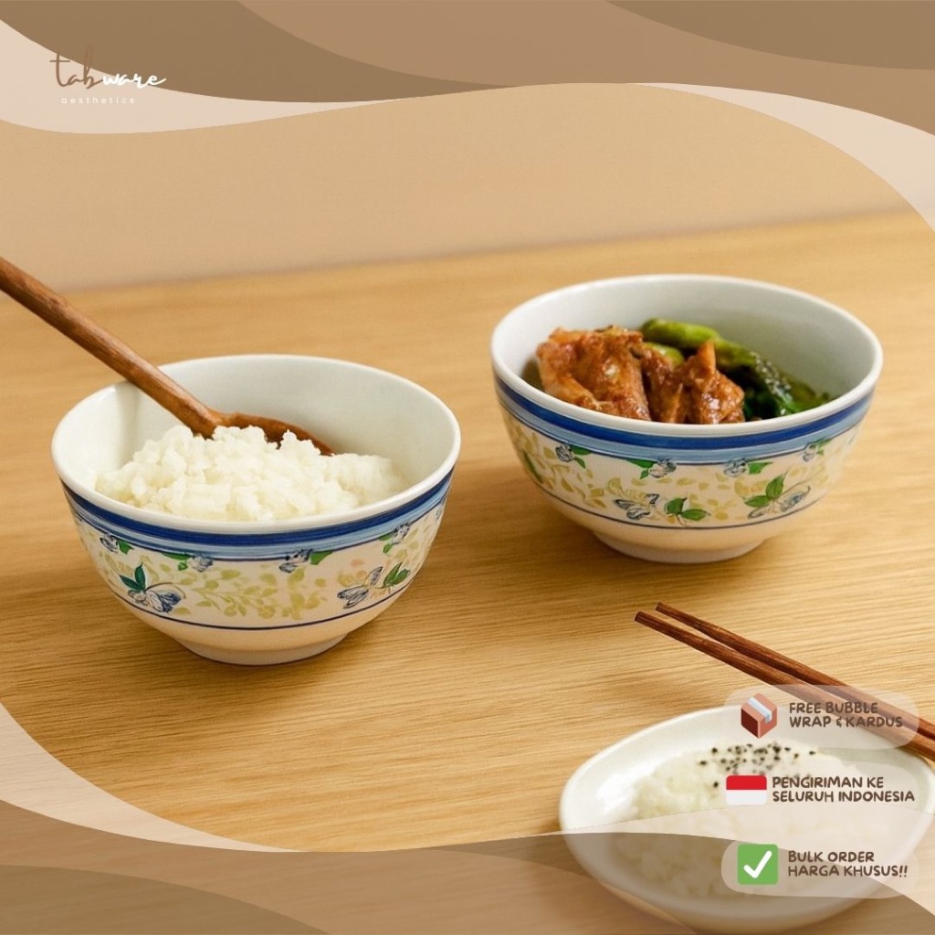 Jual (1pc) TABWARE Mangkok Melamin SNI 11.5cm Motif Bunga / Mangkuk ...