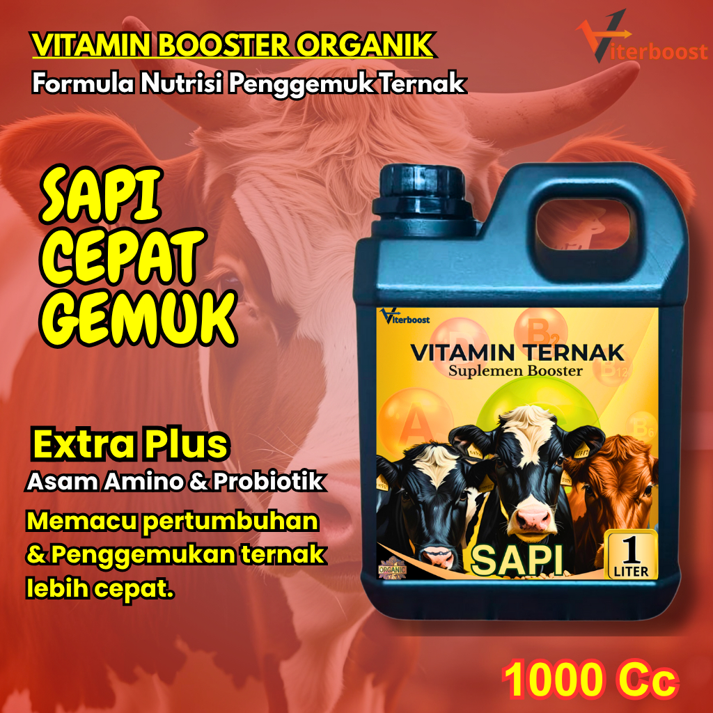 Jual Vitamin Vitamin Sapi Agar Cepat Gemuk / Probiotik Organik ...