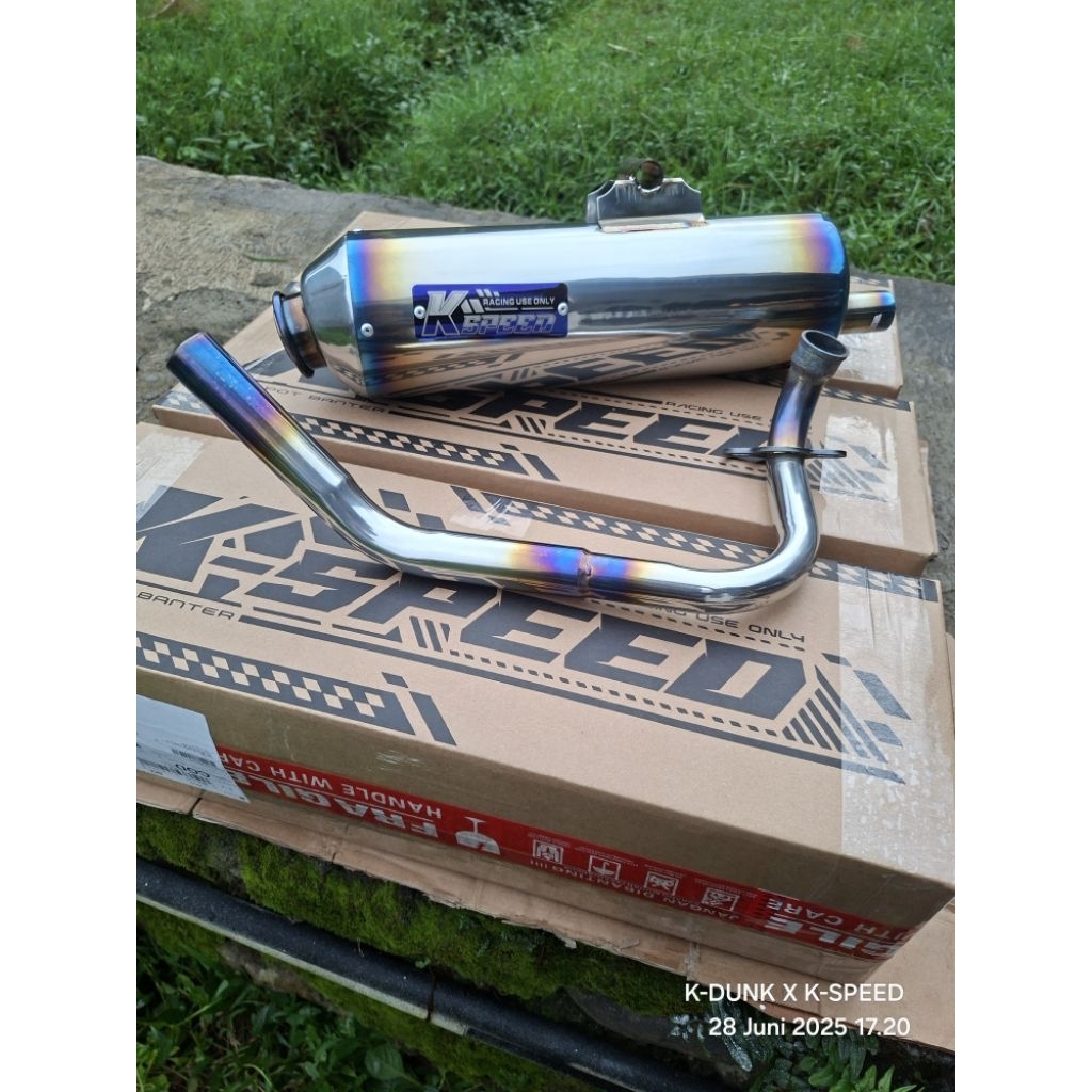 Jual Knalpot Standar Racing Luster V1 Original k-speed Blue Series Pnp ...