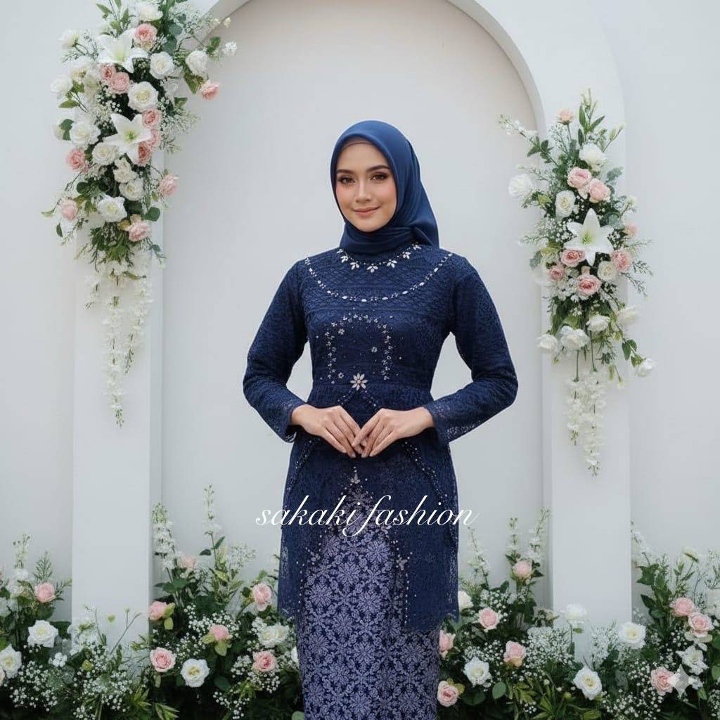 Jual Kebaya Brokat Modern | Kebaya Brokat Payet Premium Mewah - Kebaya ...