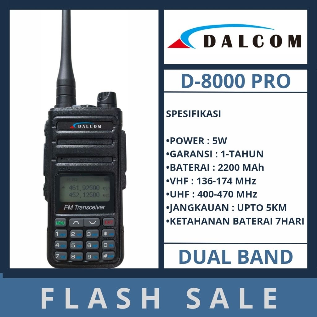 Jual HT DALCOM JAPAN DL-8000 DUAL BAND - DUAL STANDBY | Shopee Indonesia