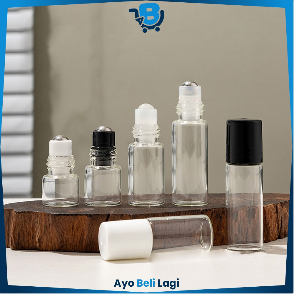 Jual EC Botol Roll On Kaca Bening 5ML Portable / Botol Parfum Mini ...