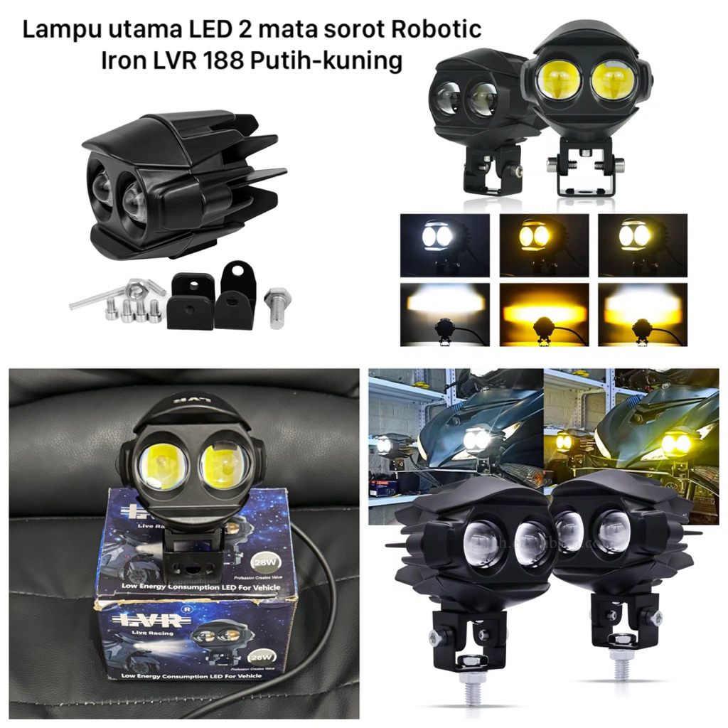 Jual Lampu Tembak Laser LVR 188 LED 2 Mata SQL Lampu Tembak Laser Gun ...